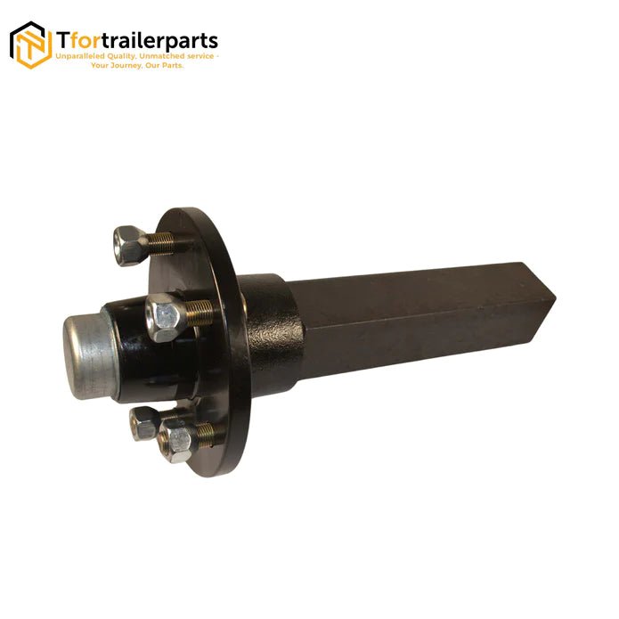 45mm Stub Axle for Trailers – Complete with Hardware — T for Trailer Parts