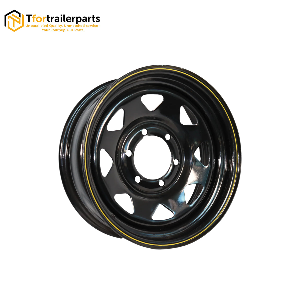16x7" Landcruiser Black Sunraysia Rim — T for Trailer Parts